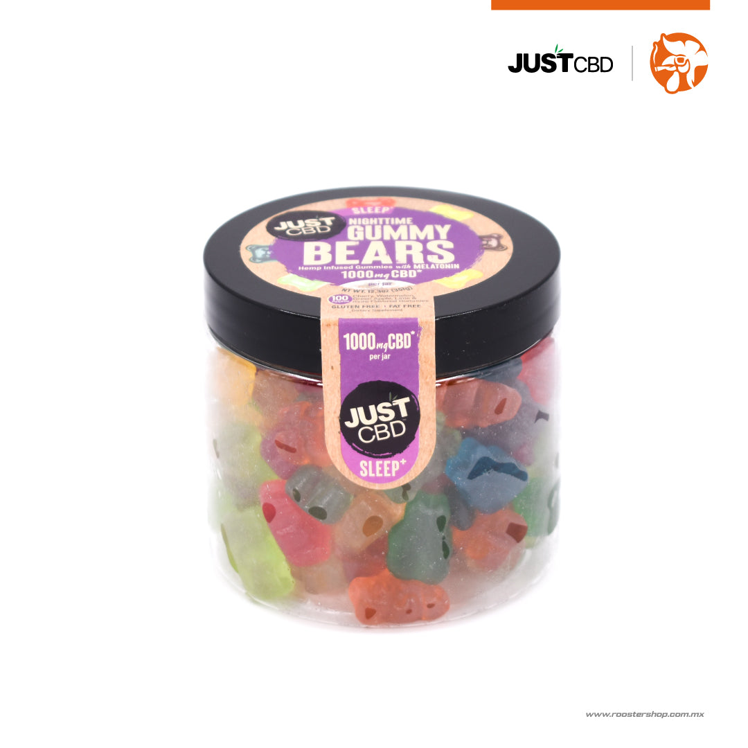 Just CBD Night Time Sleep 1000mg Melatonin Gummy Bears – Roostershop