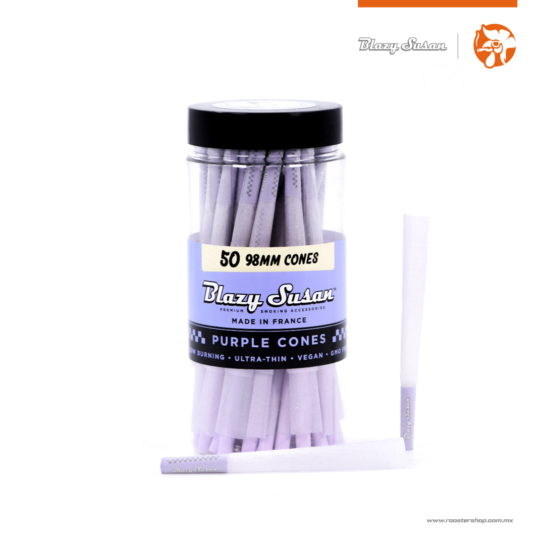 Blazy Susan™ Premium Purple Pre Rolled Cones 50 pz – Roostershop